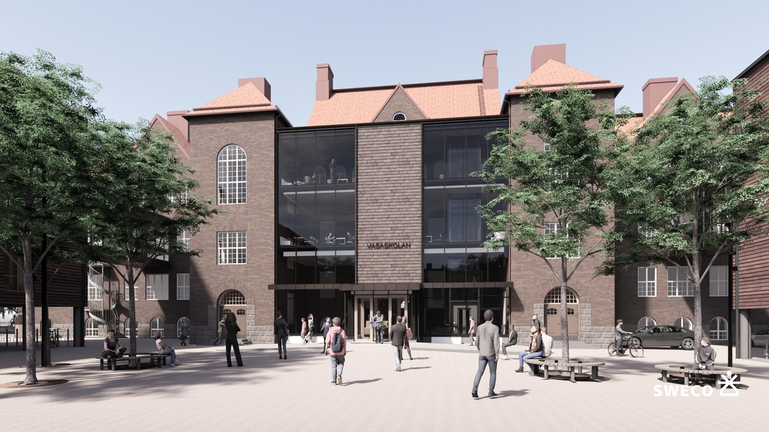 Bygglov beviljat för Vasaskolans om- och tillbyggnad - Fastighetssverige